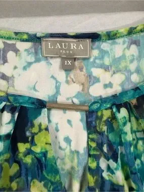 Laura | Tops | Laura Plus Bluegreen Sleeveless Blouse | Poshmark